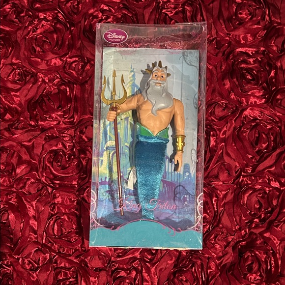 Disney | Toys | Disney King Triton With Blue Tail And Gold Trident ...